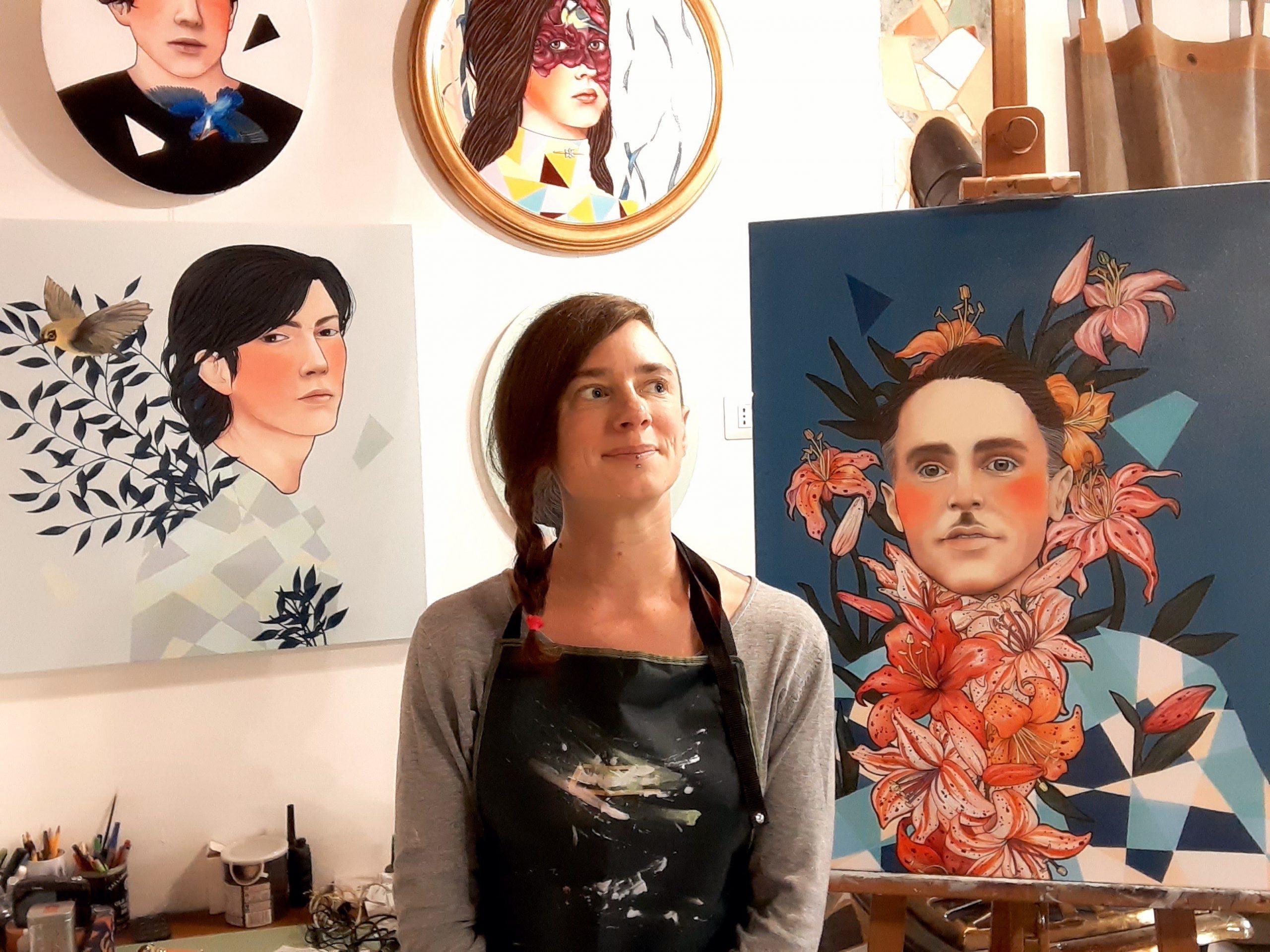 Irene Raspollini di Monticiano la pittrice del palio di Massa Marittima ...